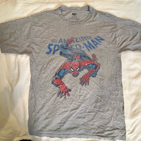 Marvel | Shirts | Mens Xltall Marvel Gray Spiderman Tshirt | Poshmark